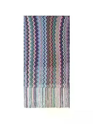 Missoni Fringed Scarf - Blue