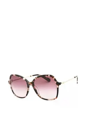 Longchamp Tortoiseshell-effect Oversized Sunglasses