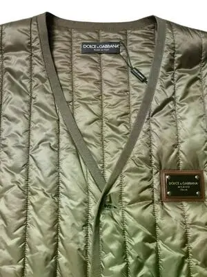 Dolce & Gabbana Logo-plaque Quilted Gilet
