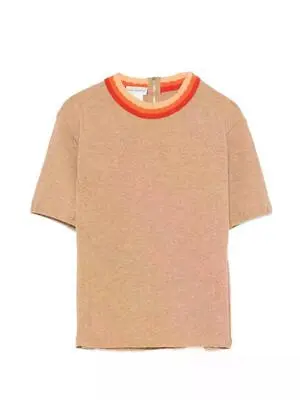 Dries Van Noten 2000s Striped-trim Sweater