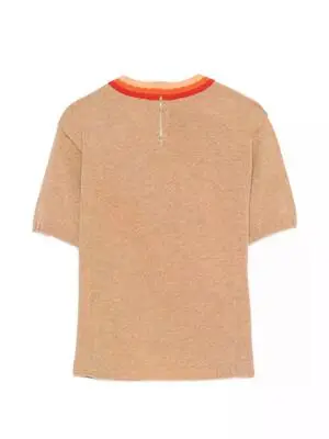 Dries Van Noten 2000s Striped-trim Sweater