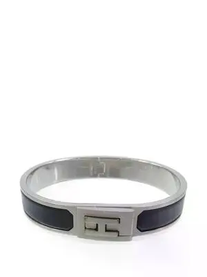 Hermès Jet Enamel Bracelet Silver