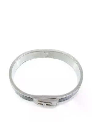 Hermès Jet Enamel Bracelet - Silver