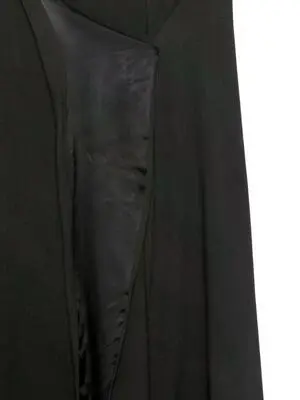 Dries Van Noten 1990s Satin-panelled Wrap Skirt