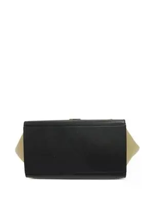 Celine Trapeze Tricolour Shoulder Bag - Black