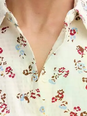Marc O'polo Floral-print Seersucker Shirt