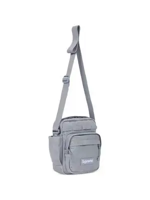 Supreme Logo-print Shoulder Bag - Grey