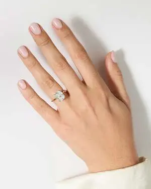 Ring Concierge 3.07 Ct. Cushion Lab Diamond In Whisper Thin® Engagement Ring