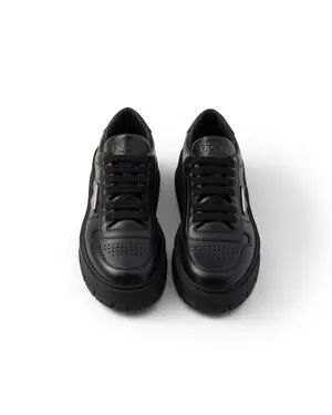 Prada Leather Sneakers - Black