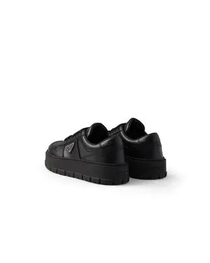 Prada Leather Sneakers - Black