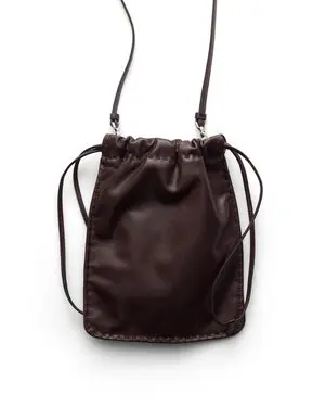 Prada Nappa Leather Smartphone Pouch - Brown