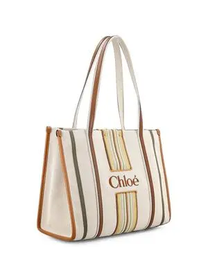 Chloé Woody Loop Canvas Tote