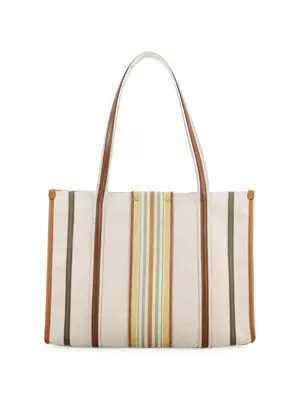 Chloé Woody Loop Canvas Tote - Multicolor