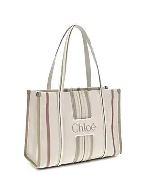 Chloé Woody Loop Canvas Tote