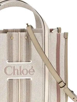 Chloé Woody Loop Small Canvas Tote
