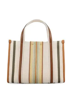 Chloé Woody Loop Small Canvas Tote - Multicolor