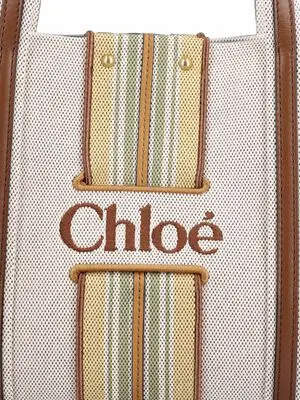 Chloé Woody Loop Small Canvas Tote - Multicolor