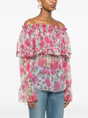 Chloé Printed Silk Blouse - Multicolor