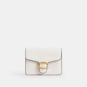 COACH Tabby Card Case - Brass/chalk
