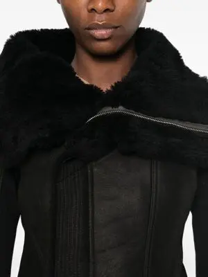 Rick Owens Leather Jacket - Multicolor