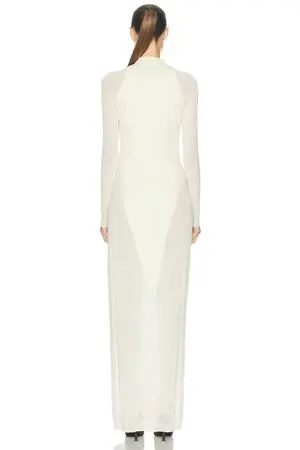 Alaïa Bodycon Dress In Ivory