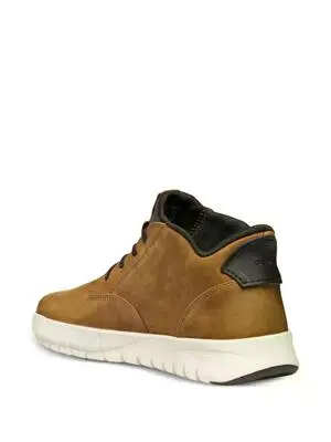 Geox Lace-up Leather Sneakers