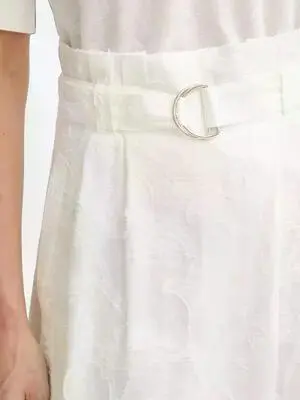 MARC AUREL Belted Jacquard-pattern Midi A-line Skirt