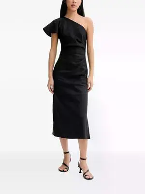Marc O'polo One-shoulder Ruffled Midi Dress