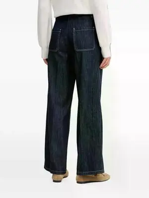 MARC AUREL Pleated Wide-leg Jeans