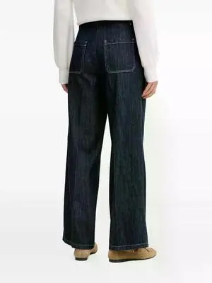 MARC AUREL Pleated Wide-leg Jeans
