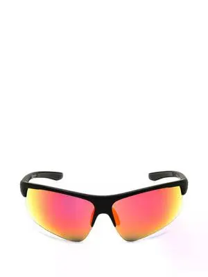 Under Armour Ua Clutch Wraparound-frame Sunglasses - Black