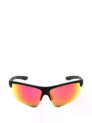 Under Armour Ua Clutch Wraparound-frame Sunglasses - Black
