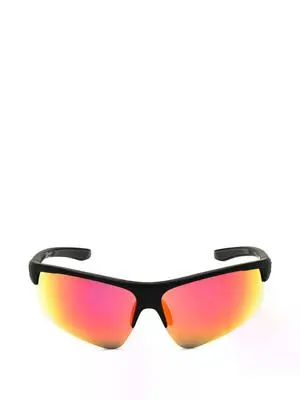 Under Armour Ua Clutch Wraparound-frame Sunglasses - Black