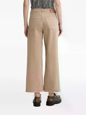 Marc O'polo Cropped Wide-leg Jeans - Neutrals