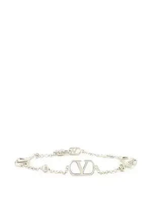 Valentino Garavani Vlogo Signature Chain Bracelets - Silver