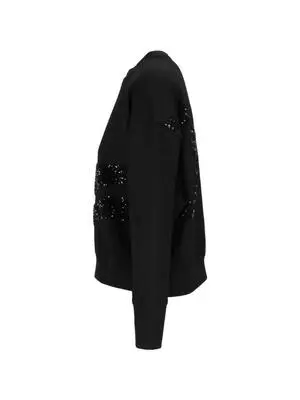 Emporio Armani Sequin-embellished Long-sleeve Sweatshirt