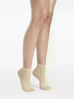 Wolford Ribbed Terry-knit Socks - Neutrals