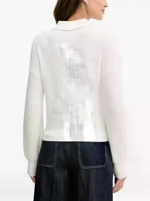 MARC AUREL Ribbed-knit V-neck Sweater