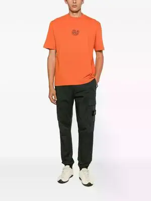 Stone Island Logo-print T-shirt - Orange