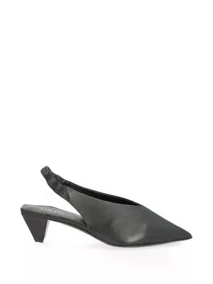 Loewe Origami Cubic Slingback In Lambskin - Black