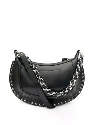 Isabel Marant Étoile Oskan Moon Studded Leather Shoulder Bag