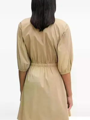 Marc O'polo Zip-up Drawstring-waist Mini Dress