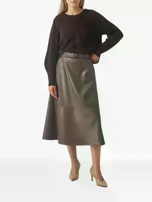 Max Mara Kabala Cable-knit Raglan-sleeve Sweater