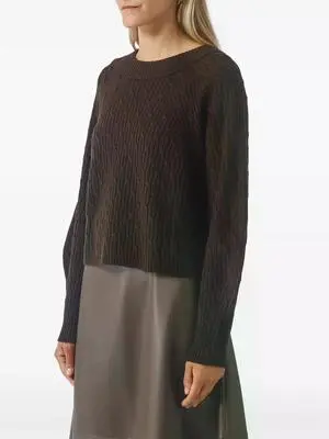Max Mara Kabala Cable-knit Raglan-sleeve Sweater