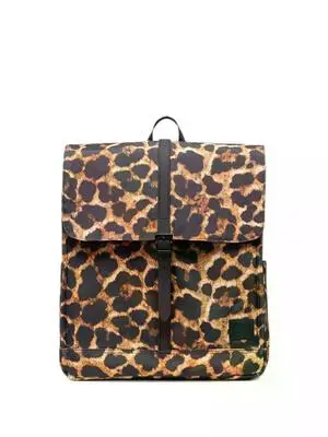 Herschel Supply Co. City Leopard-print Buckle-fastening Backpack