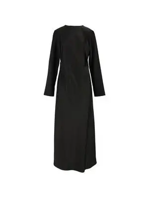 Emporio Armani Long-sleeve Gathered Maxi Dress