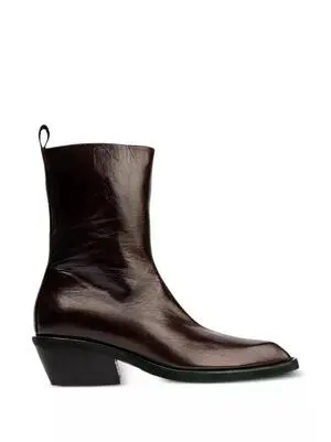 POEVE Square-toe Ankle Boots