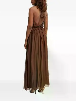 HAVEONE Embellished Halterneck Maxi Dress