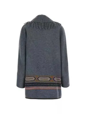 BAZAR DELUXE Fringed Belted Cardigan