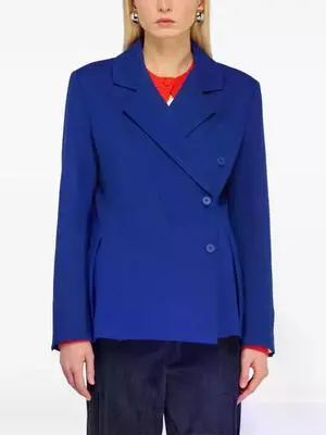SEMICOUTURE Jorie Double-breasted Pleated-detail Jacket